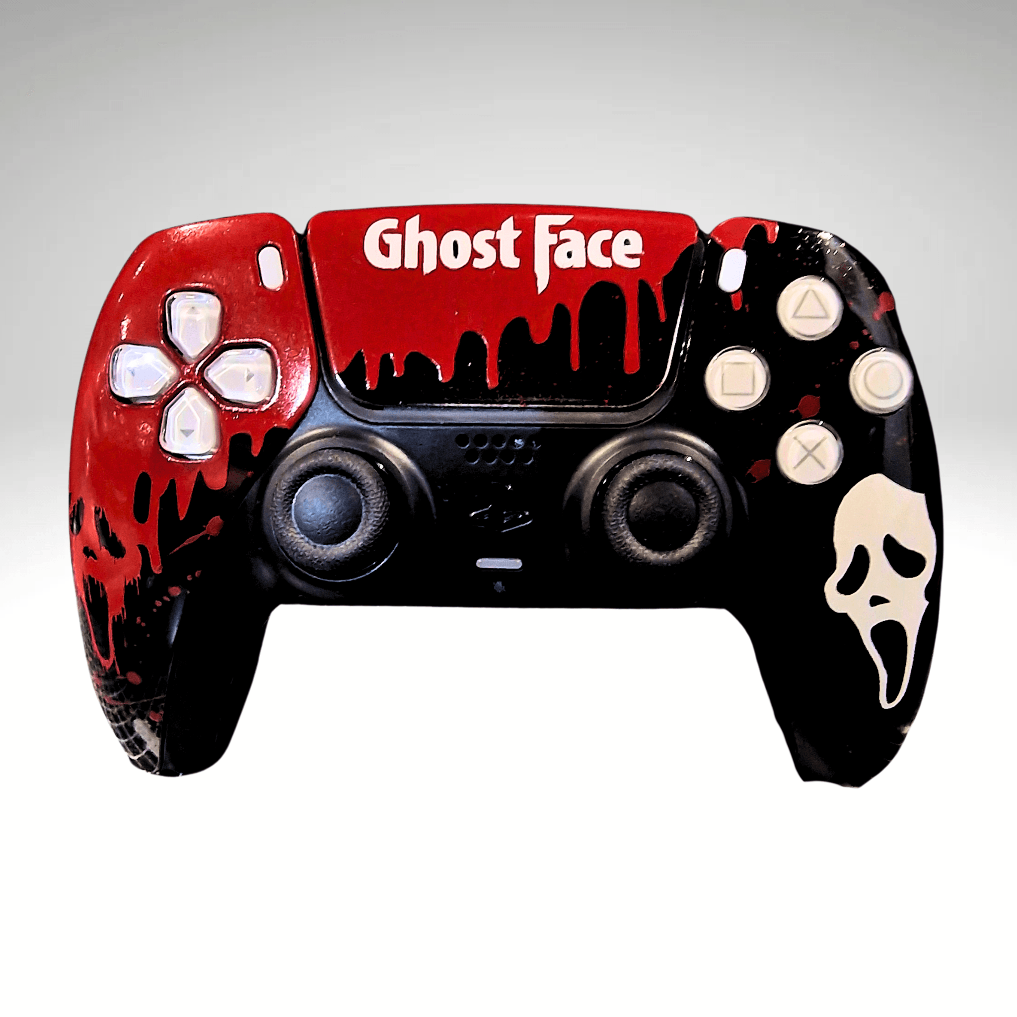 Ghost Face Inspired DualSense Controller – Undead Gaming